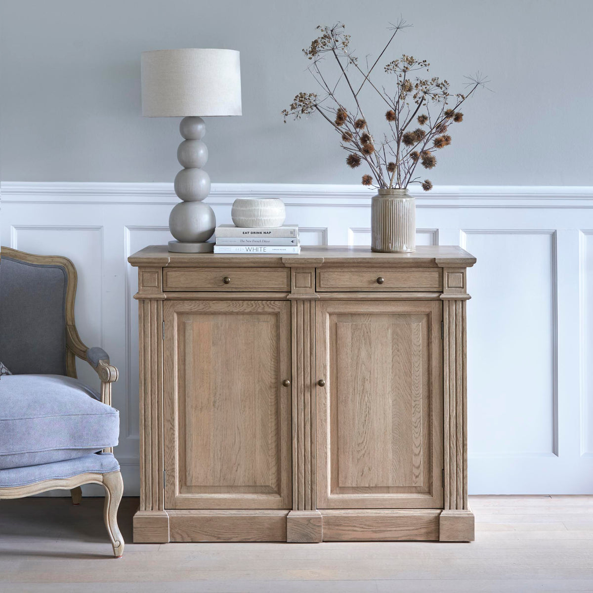 Small Oak Sideboard - Eaton Oak Sideboard UK - La Residence Interiors