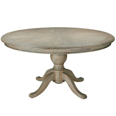 Belmont Round Dining Table Weathered Oak
