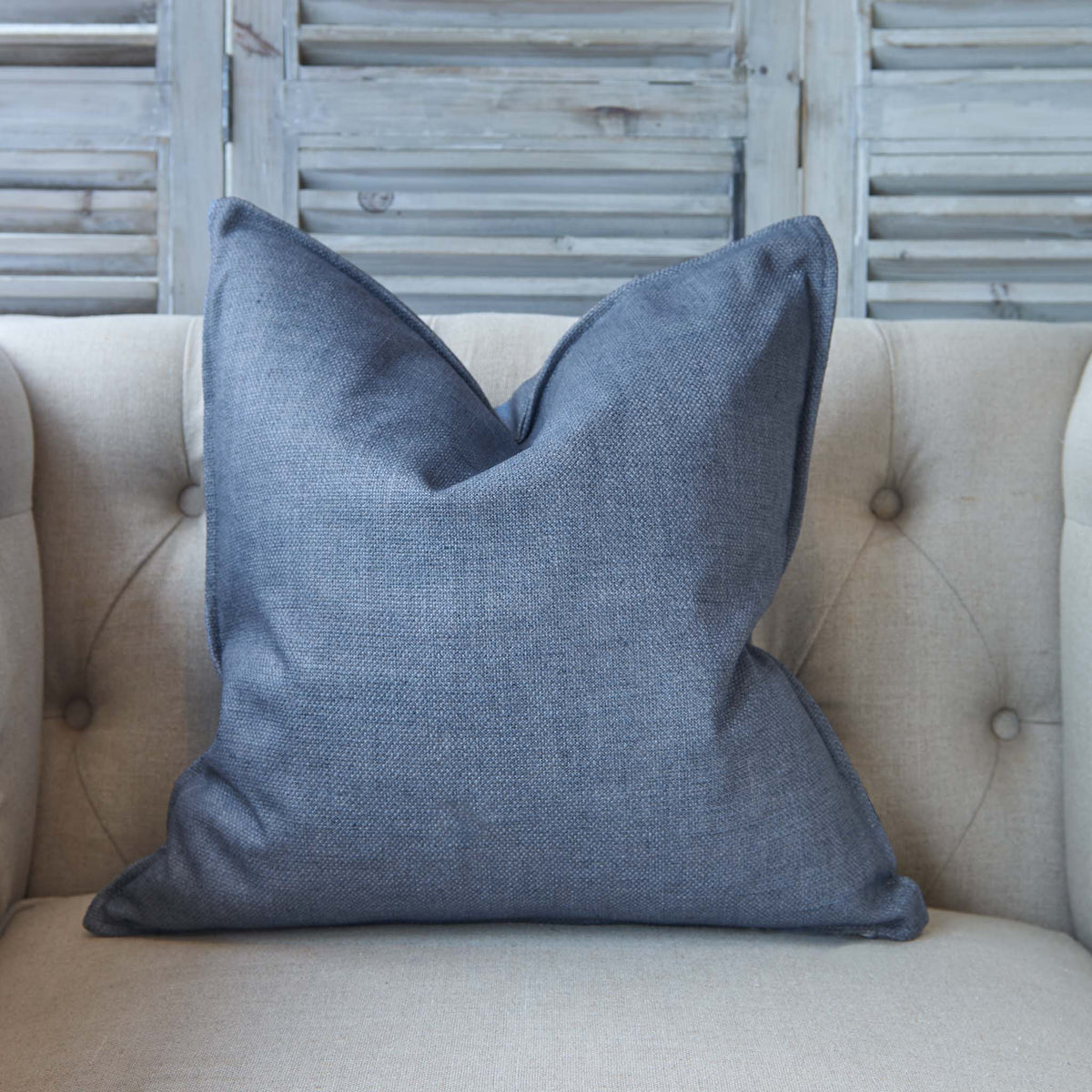 Linea Denim Cushion | Elegant Sofa Cushions | LRI – La Residence Interiors
