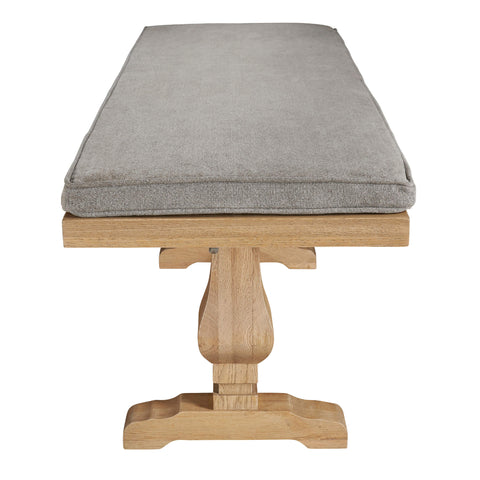 Belvedere Weathered Oak Dining Bench – Large