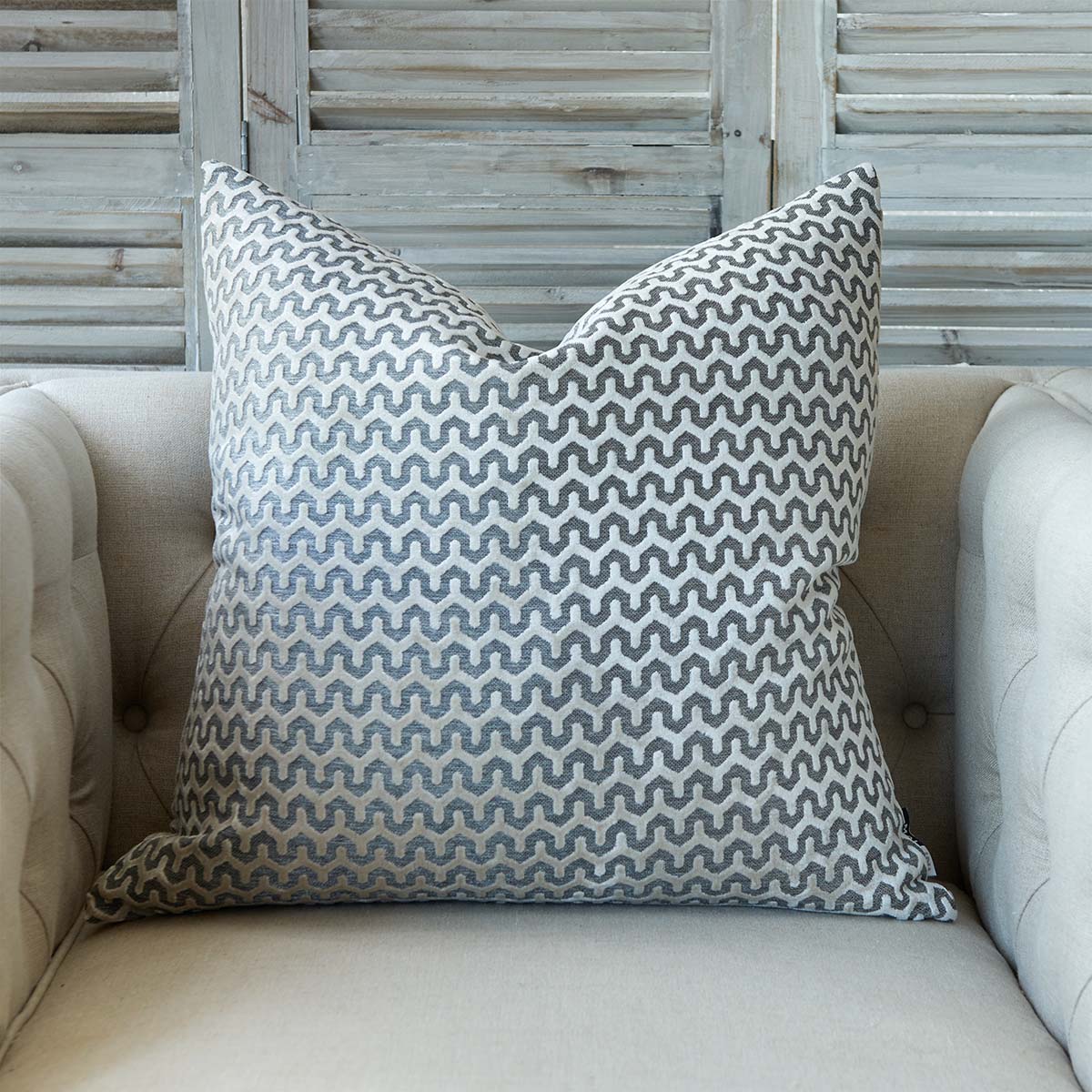 Wave Pattern Cushion - Large | Premium Cushions UK | LRI – La Residence ...
