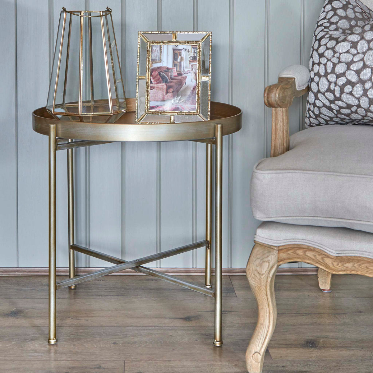 Lenox Tray Table | Bronze Finish Tray Table | Luxury Tray Table – La ...